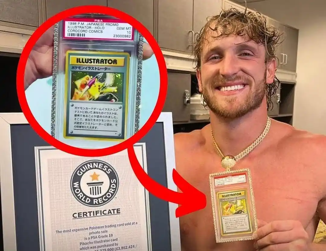 Pokémon: Logan Paul vendió su carta de Pikachu Illustrator en 16.5 ...